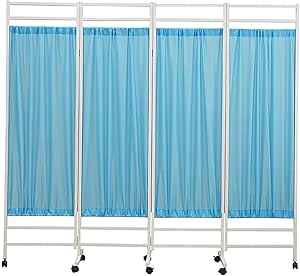 Amazon.com: 4 Panel Foldable Medical Privacy Screen for Clinic Ward ...