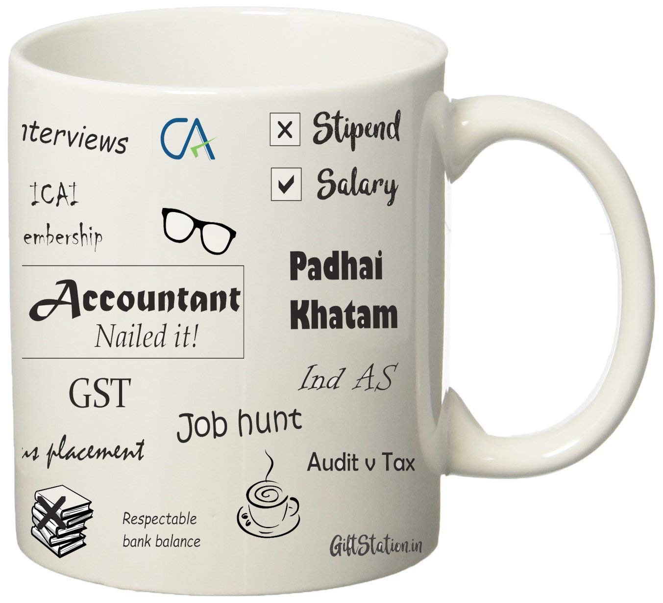 Buy GiftStation Successful Chartered Accountant Mug Online at Low ...