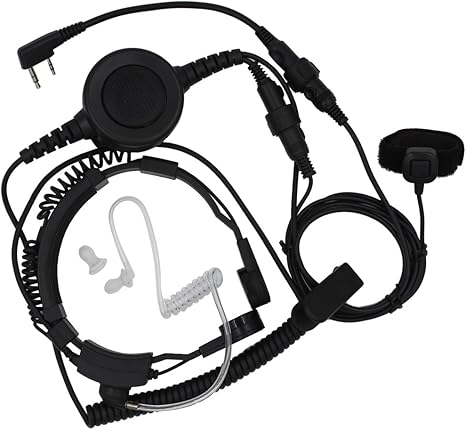 Amazon.com: TENQ Military Grade Tactical Throat Mic Headset/earpiece ...