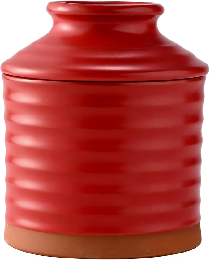 Amazon.com | KilnGPT - Butter Crock Keeper, Ceramic Butter Dish for ...