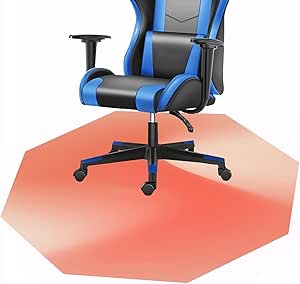 Octagonal Shape Office Chair Mat, Computer Desk Chair Mat, Gaming Mats ...