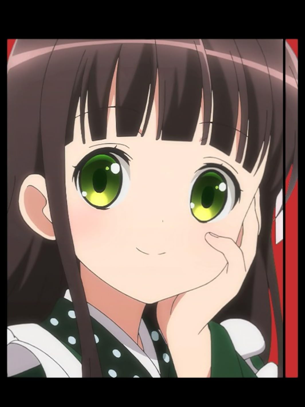 Green Anime Girl Eyes