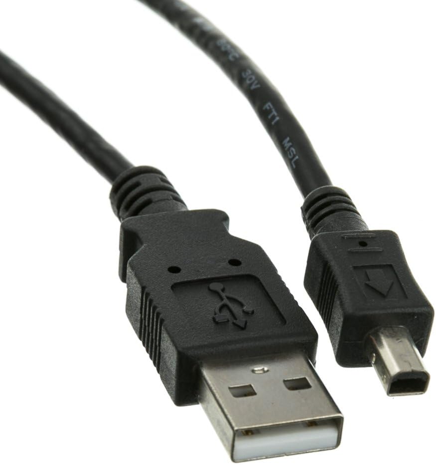 Amazon.com: CableWholesale Black USB Type A Male to 4 Pin Mini-B Male ...