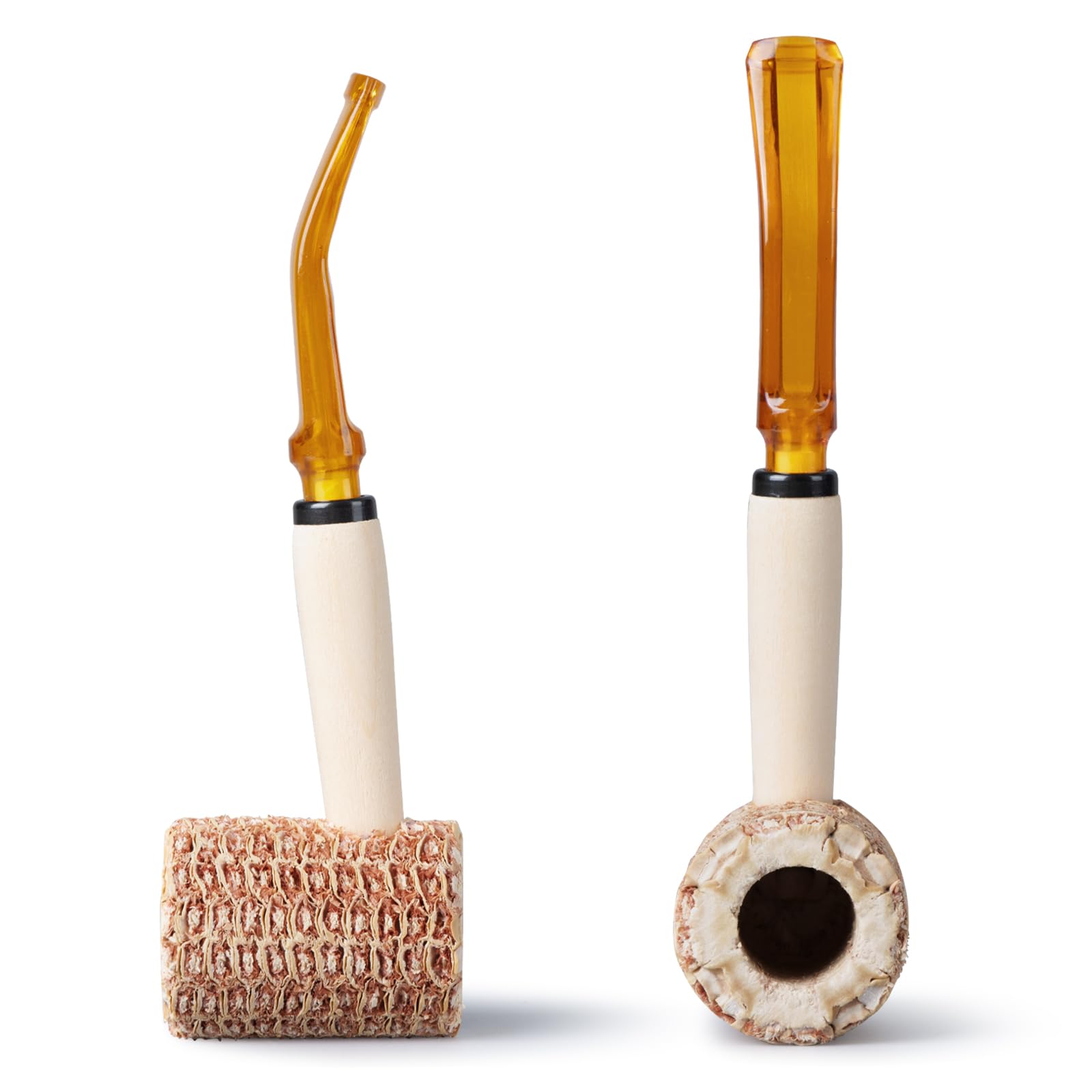 Amazon.com: Joyoldelf Handmade Corn Cob Pipe - Natural Corncob Tobacco ...