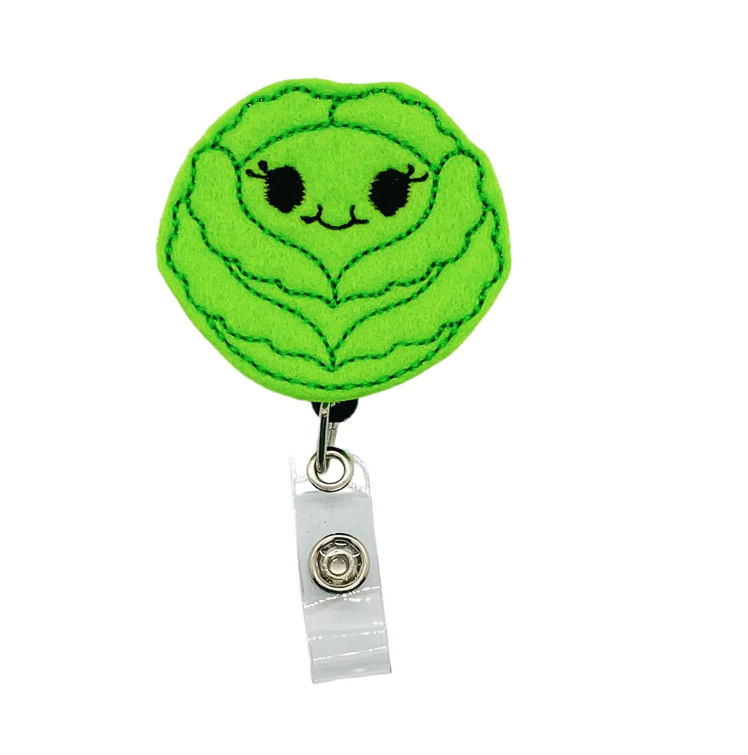 Amazon.com: Lettuce Badge Reel, Green Vegetable ID Holder, Retractable ...