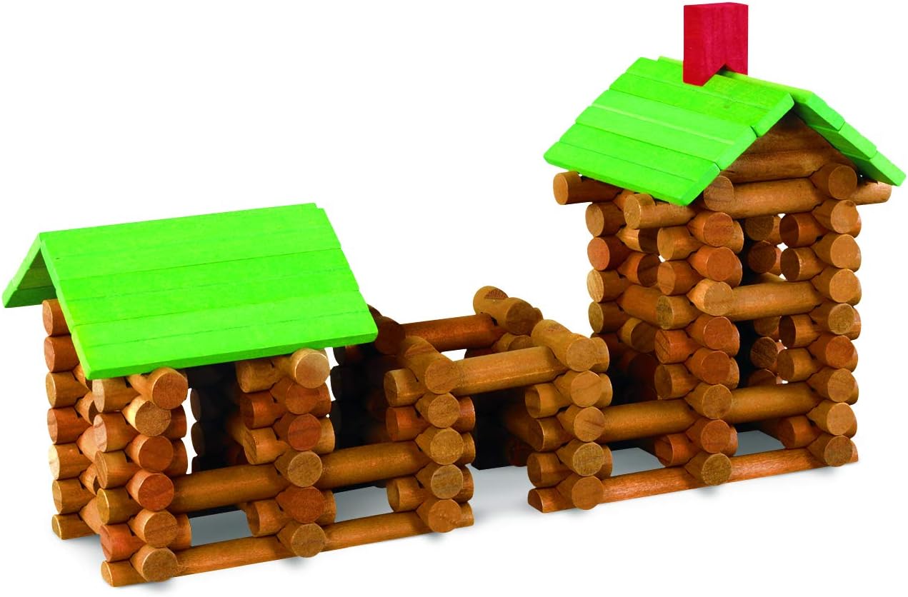 Amazon.com: Tumble Tree Timbers Wood Building Set – 150 Pieces. Build ...