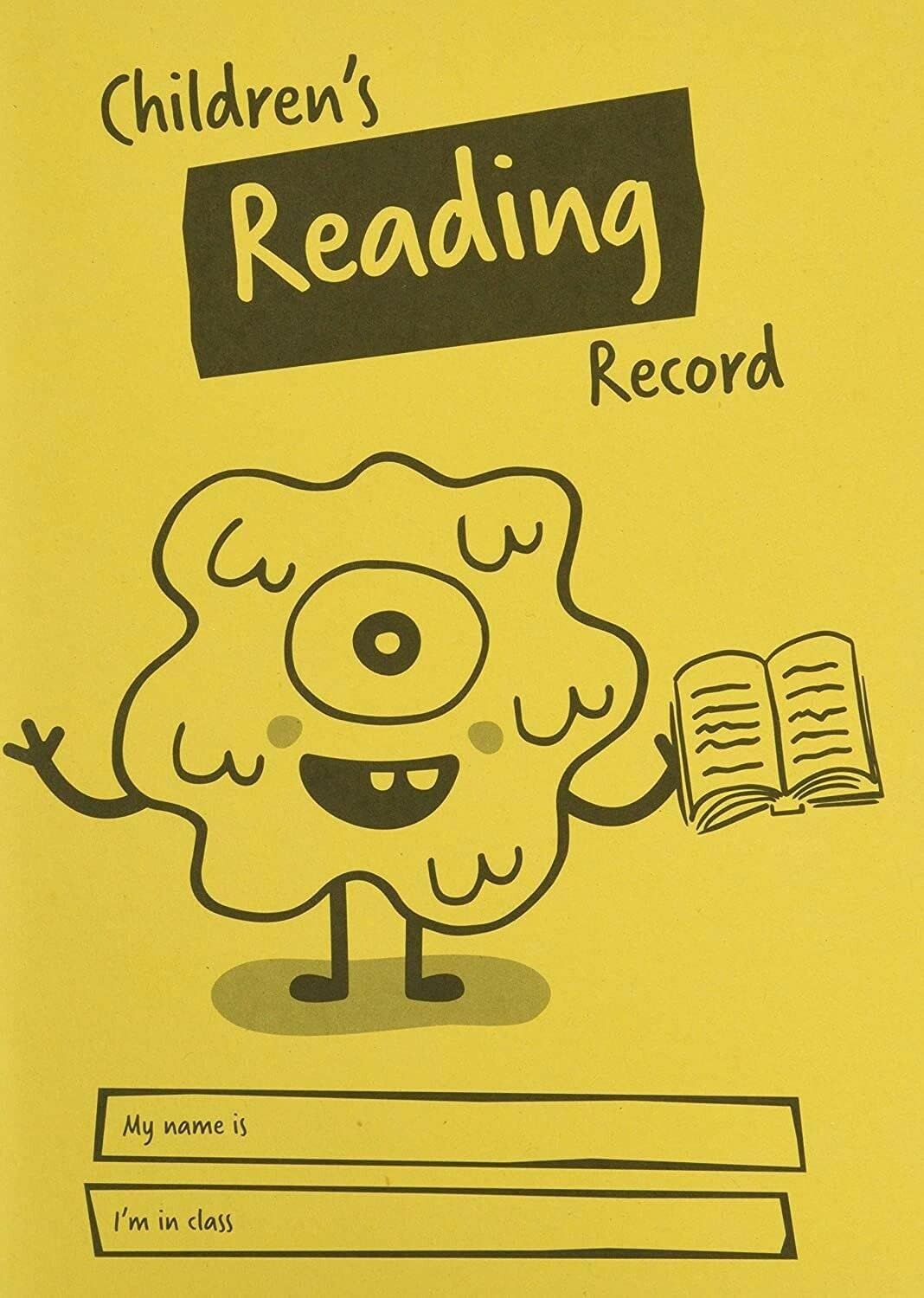 Range Wholesale A5 Children's Reading Record Book - Yellow Cover (Pack ...
