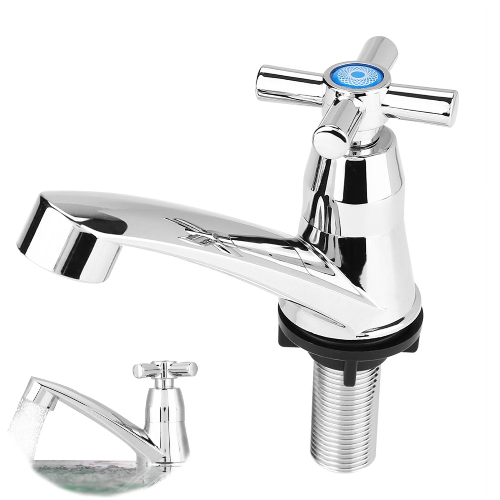 Single Cold Faucet ABS Plastic Water Tap G1/2 Faucet Water Nozzle ...