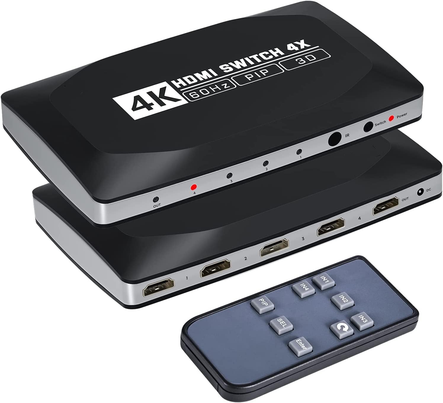 Amazon.com: KanaaN HDMI Switch 4 in 1 Out 4K Switcher Splitter, HDMI ...