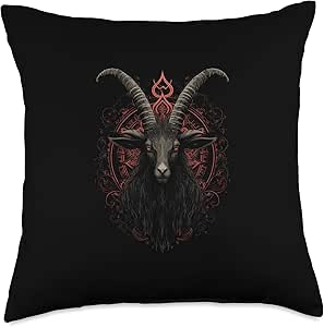 Amazon.com: Satanic Goat Baphomet Creepy Occult Devil Goth Lucifer ...