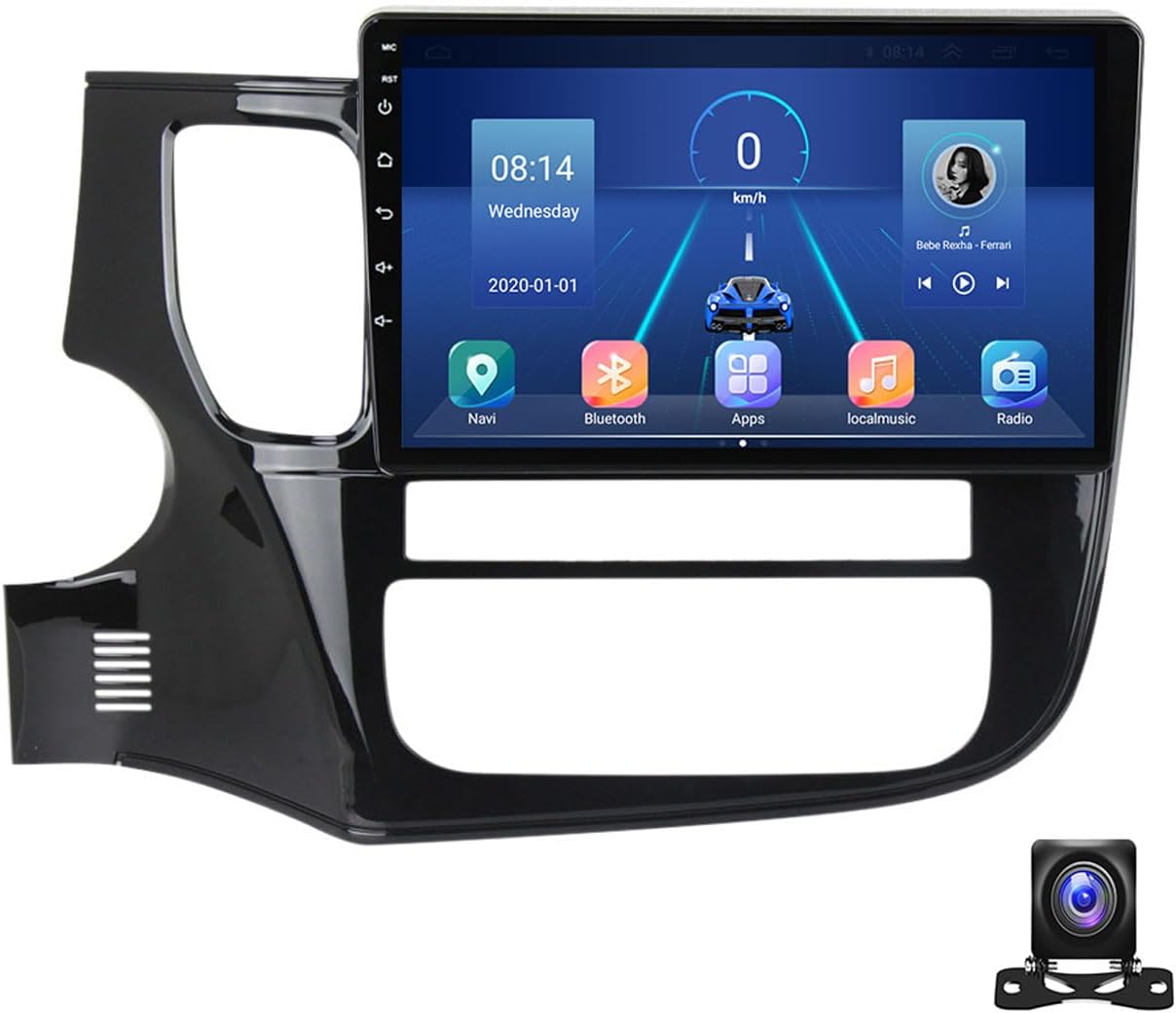 Double Din Car Stereo 9 Inch Touchscreen for Mitsubishi Outlander 2012 ...