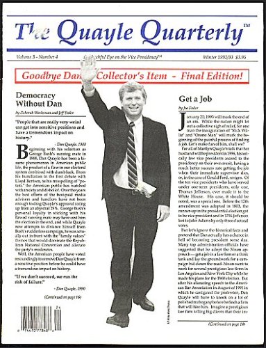 The Quayle Quarterly - Goodbye Dan Collector's Item - Final Edition ...
