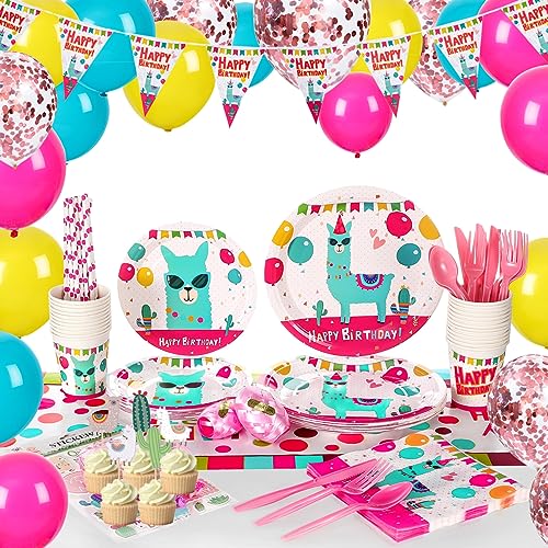 How to Decorate Fun Llama Birthday Cookies | Buttercream Parties