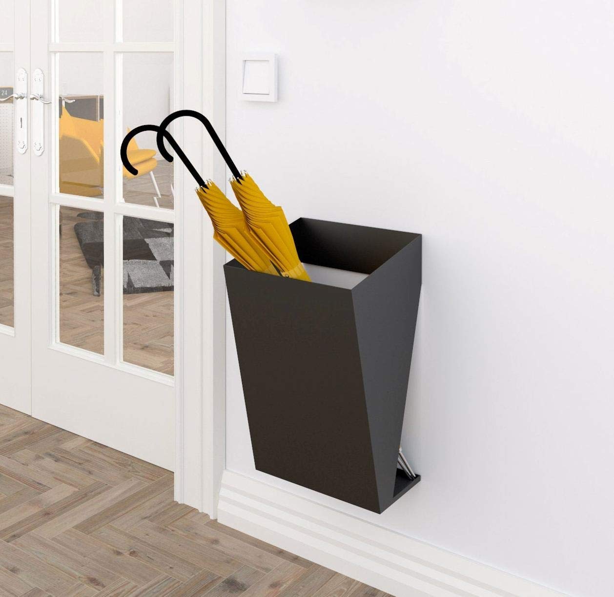 INDIAN DECOR 503025 Wall Mounted Umbrella Stand, for Office or Store ...