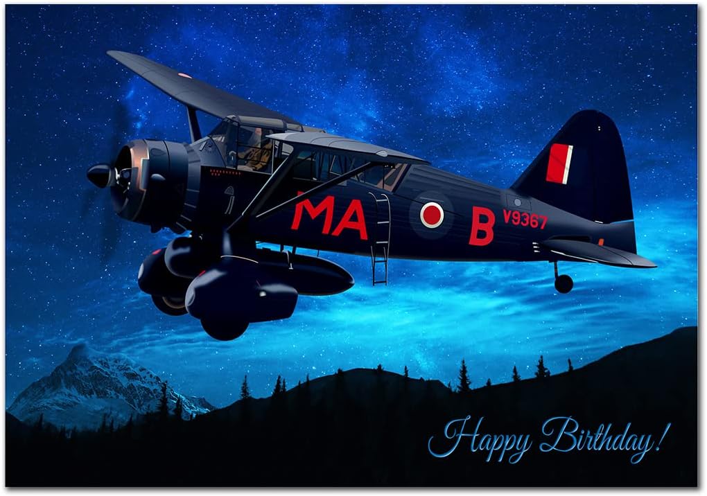 Stunning Birthday Cards Men - Unusual Unique Airplane - Husband Dad Son ...