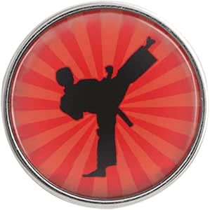 Amazon.com: Chunk Snap Charm Martial Arts Karate Tae Kwon Do Kung Fu ...