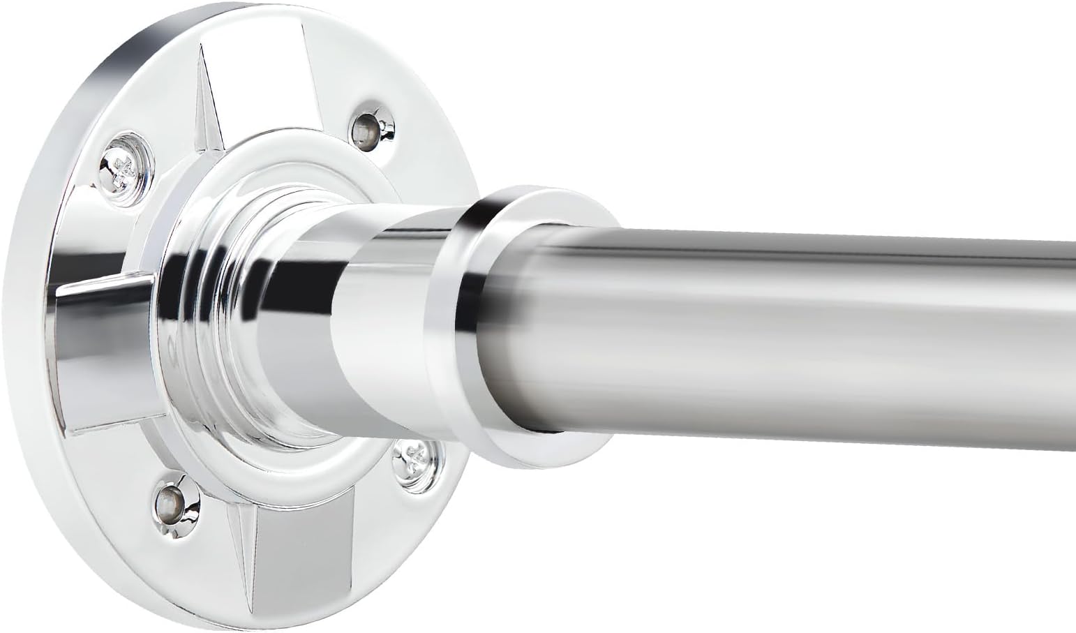 Amazon.com: Zenna Home Adjustable Shower Rod, 44" to 72", Permanent ...