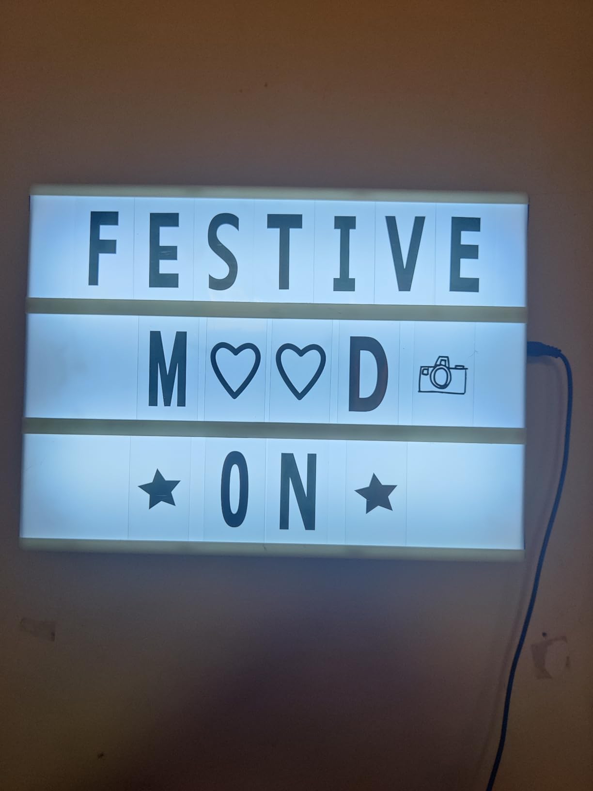 Buy Quace Large Cinema Light Box with 90 Letters and Symbols - DIY ...