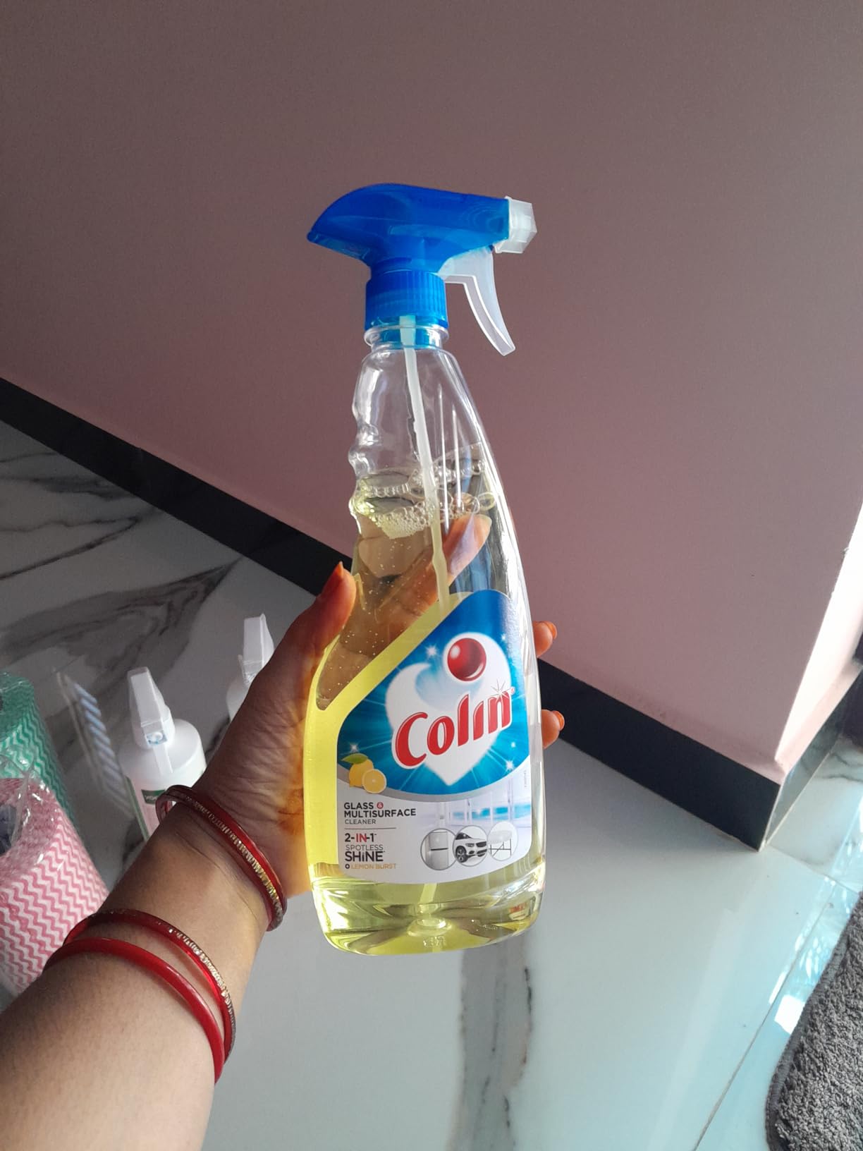 Colin Lemon Burst 500ml - Glass and Surface Cleaner Liquid Spray |India ...