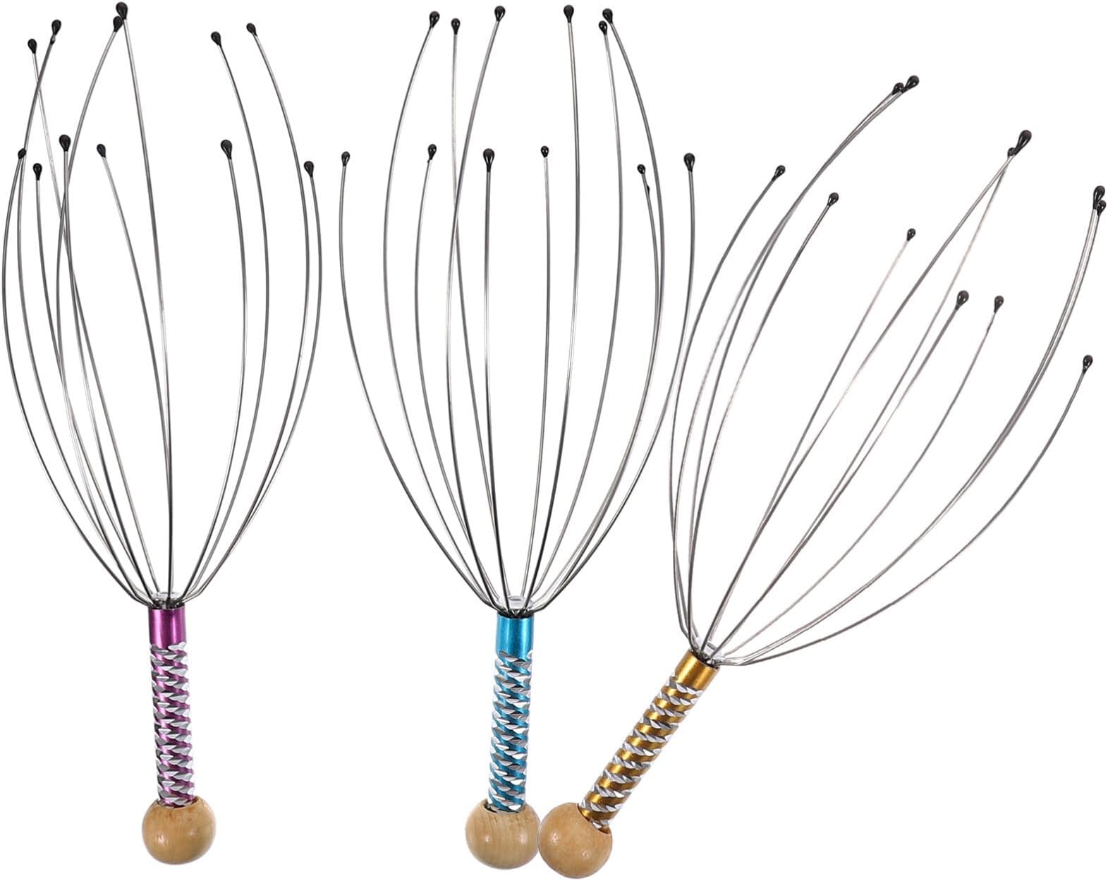 Amazon.com: rosenice Scalp Massager Hand Held Therapeutic Head ...