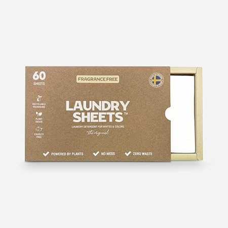 Amazon.com: Laundry Sheets - up to 120 Loads - Made in Sweden - 60 ...