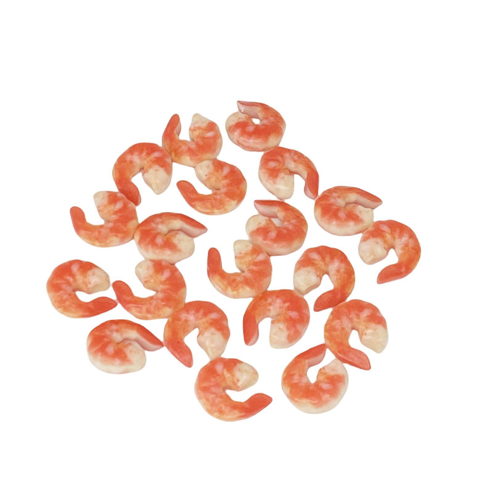 Amazon.com: LONG XIN SERIES 20PCS Artificial Shrimp Figures Fake Peeled ...