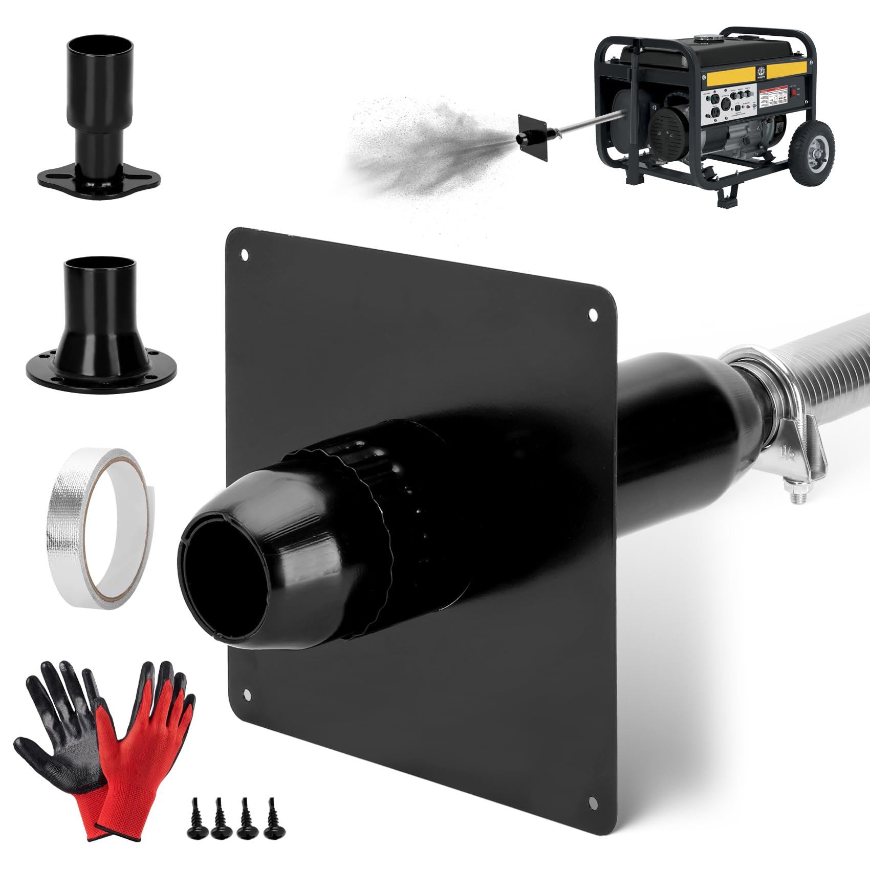 Amazon.com: Generator Exhaust Extension Kit with Two Adapters, ALL-IN ...