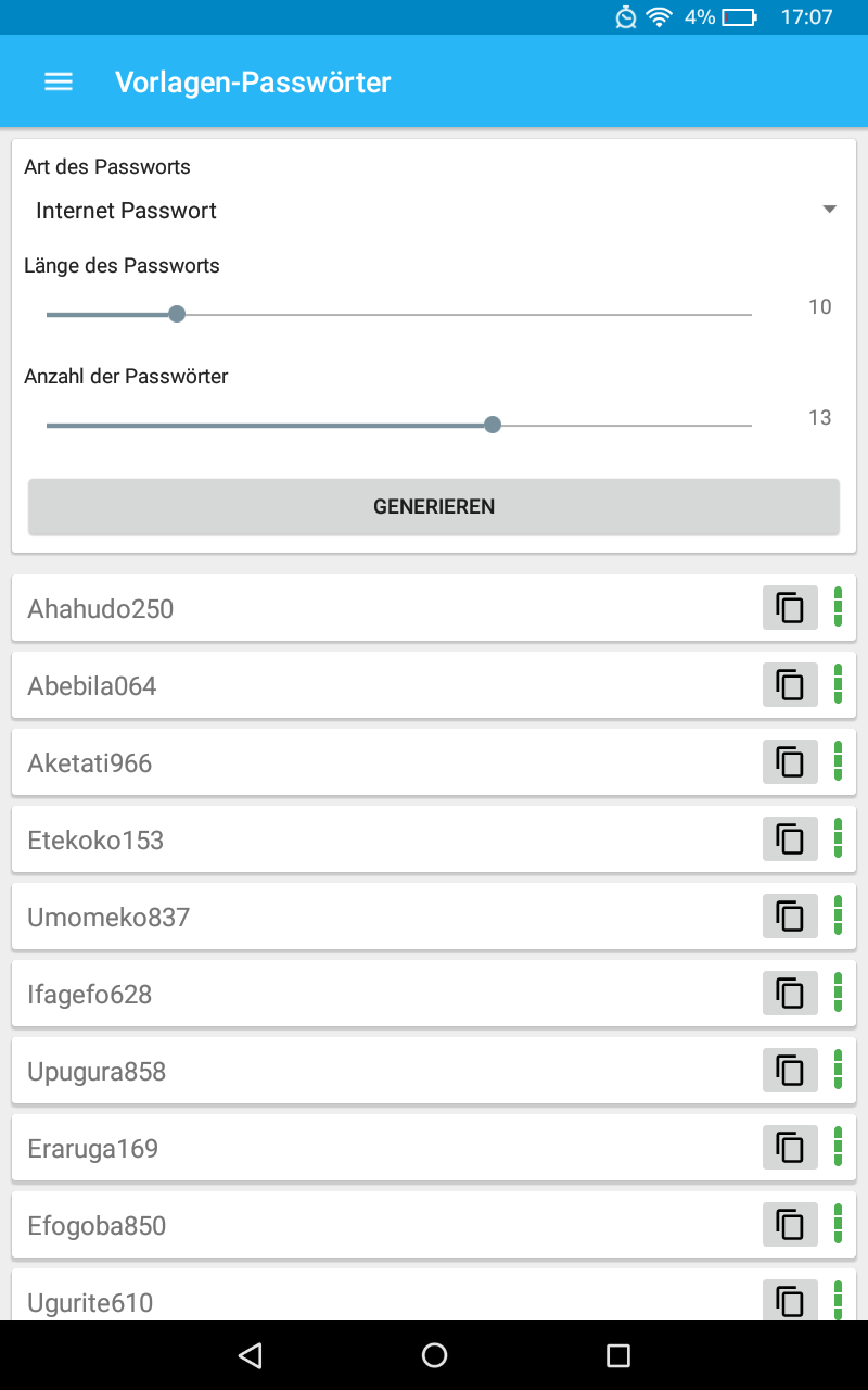 Easy Password Generator:www.amazon.com:Appstore for Android
