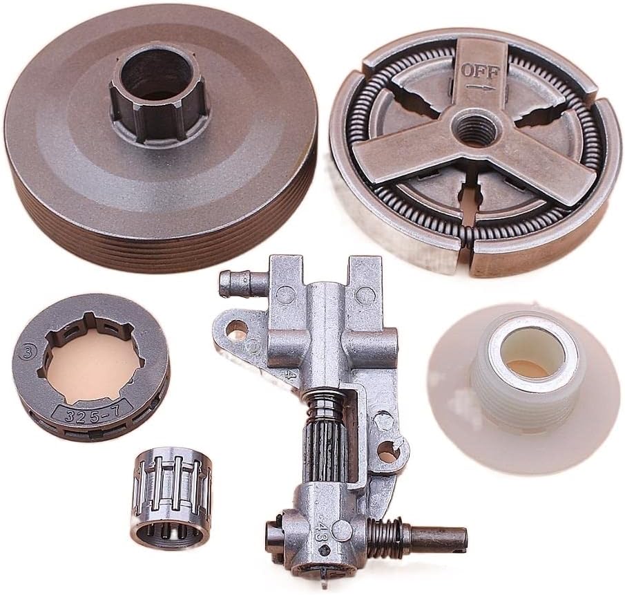 Amazon.com: Clutch Sprocket Rim Drum for Chinese 4500 5200 5800 45cc 52cc 58cc Oil Pump Worm ...