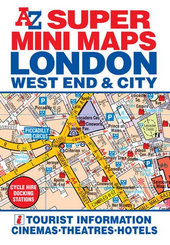 London Super Mini Maps (A-Z Super Mini Map: London West End & City ...