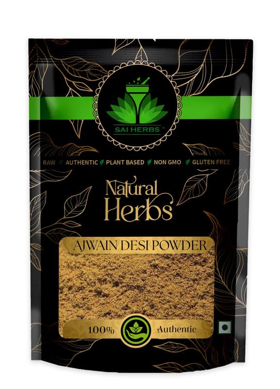 SAI HERBS Ajwain Desi Powder - Carum Copticum Powder - Carom Seed ...