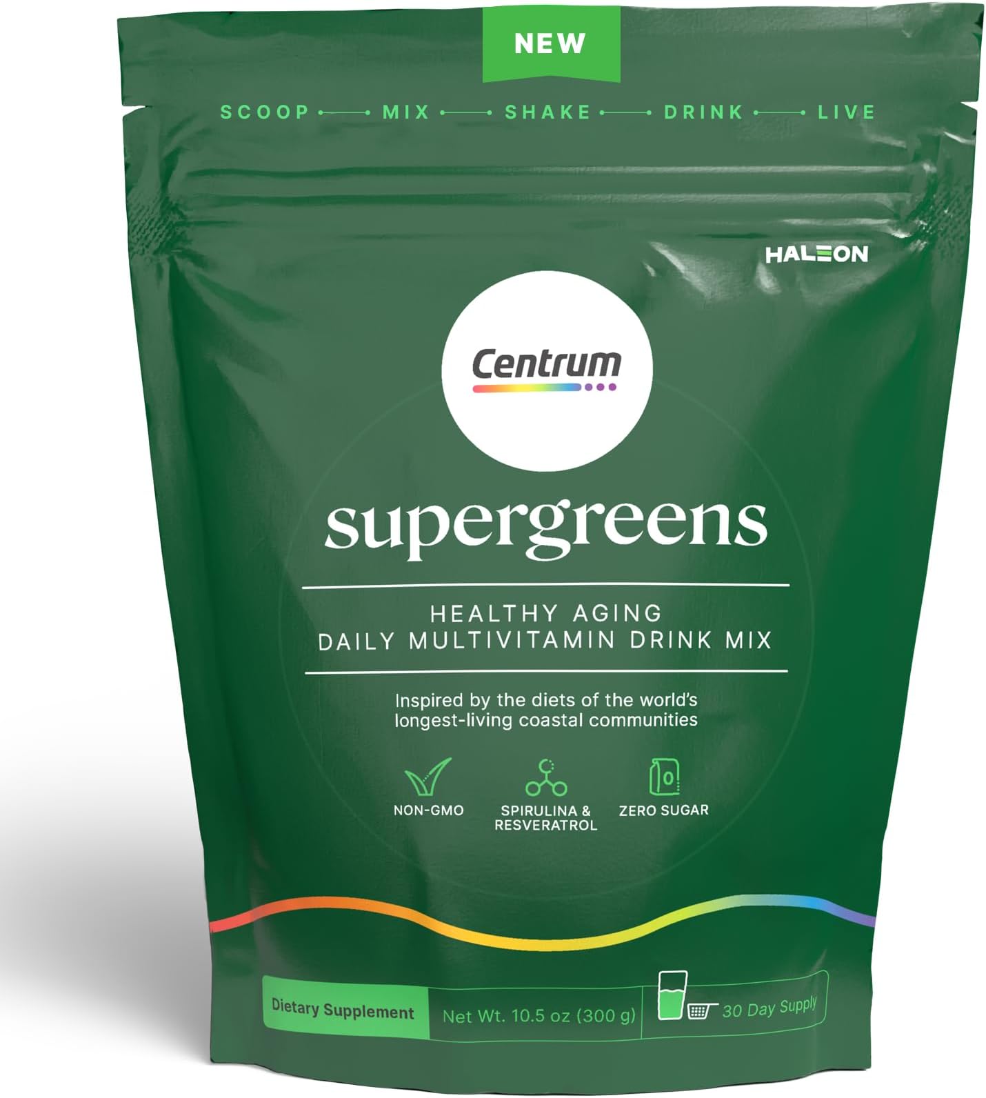 Amazon.com: Centrum Supergreens - Superfood Powder & Multivitamin for ...