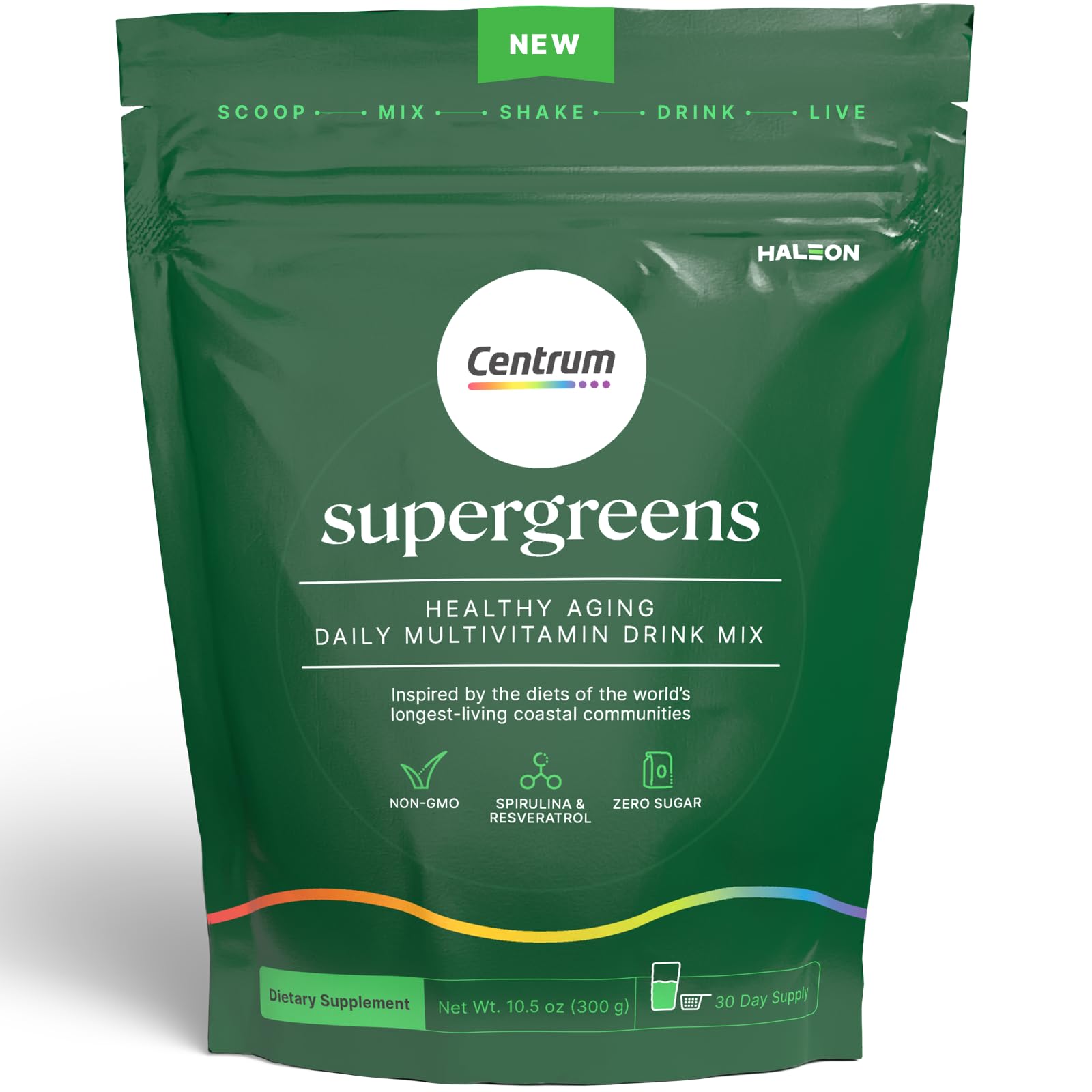 Amazon.com: Centrum Supergreens - Superfood Powder & Multivitamin for ...