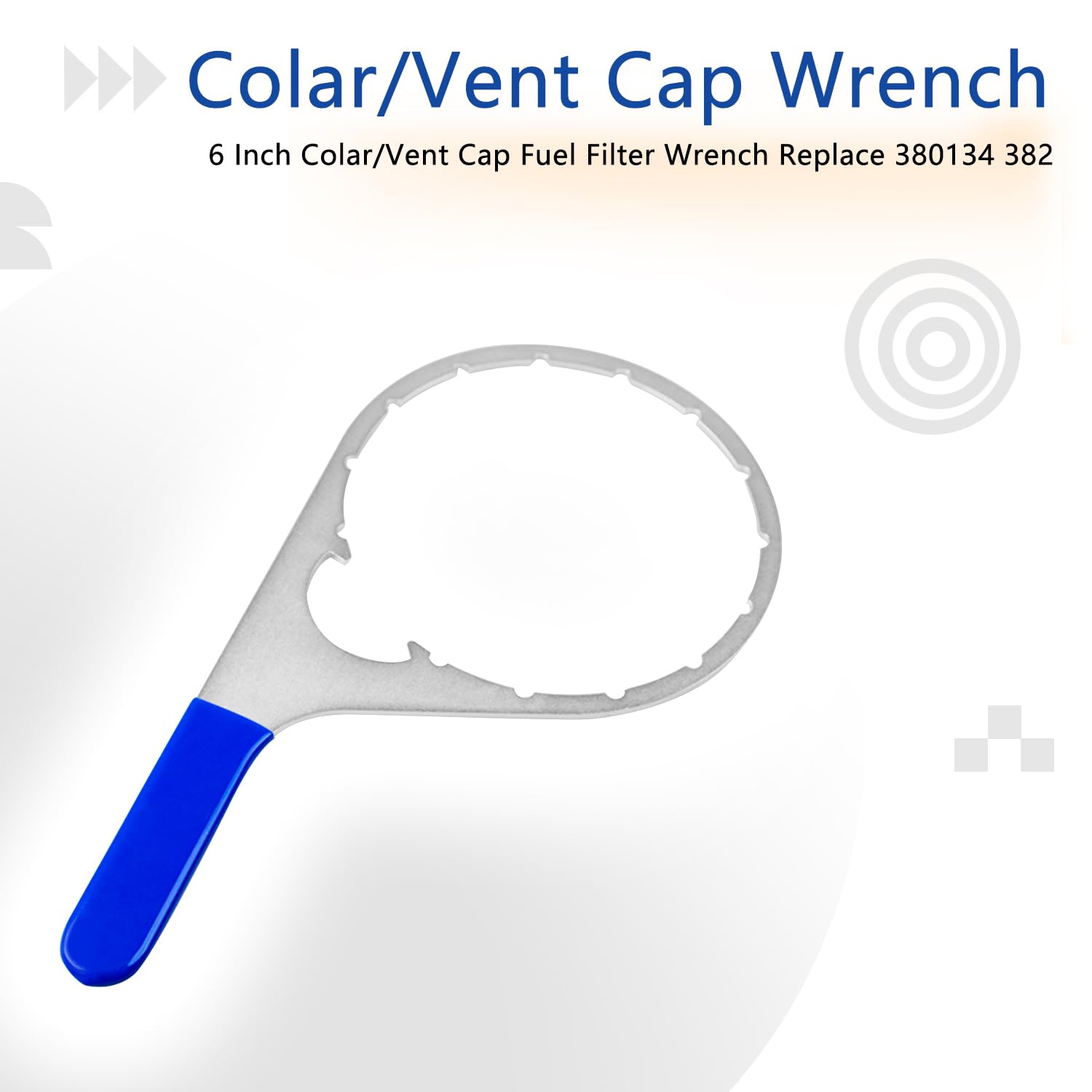 AFEISOL 6 Inch Colar/Vent Cap Fuel Filter Wrench for 380134 382 ...