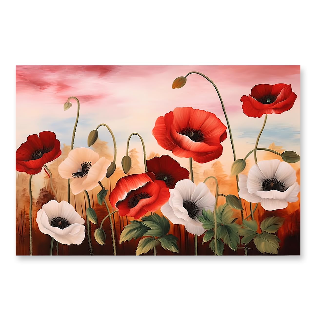 Poppy Flower Painting