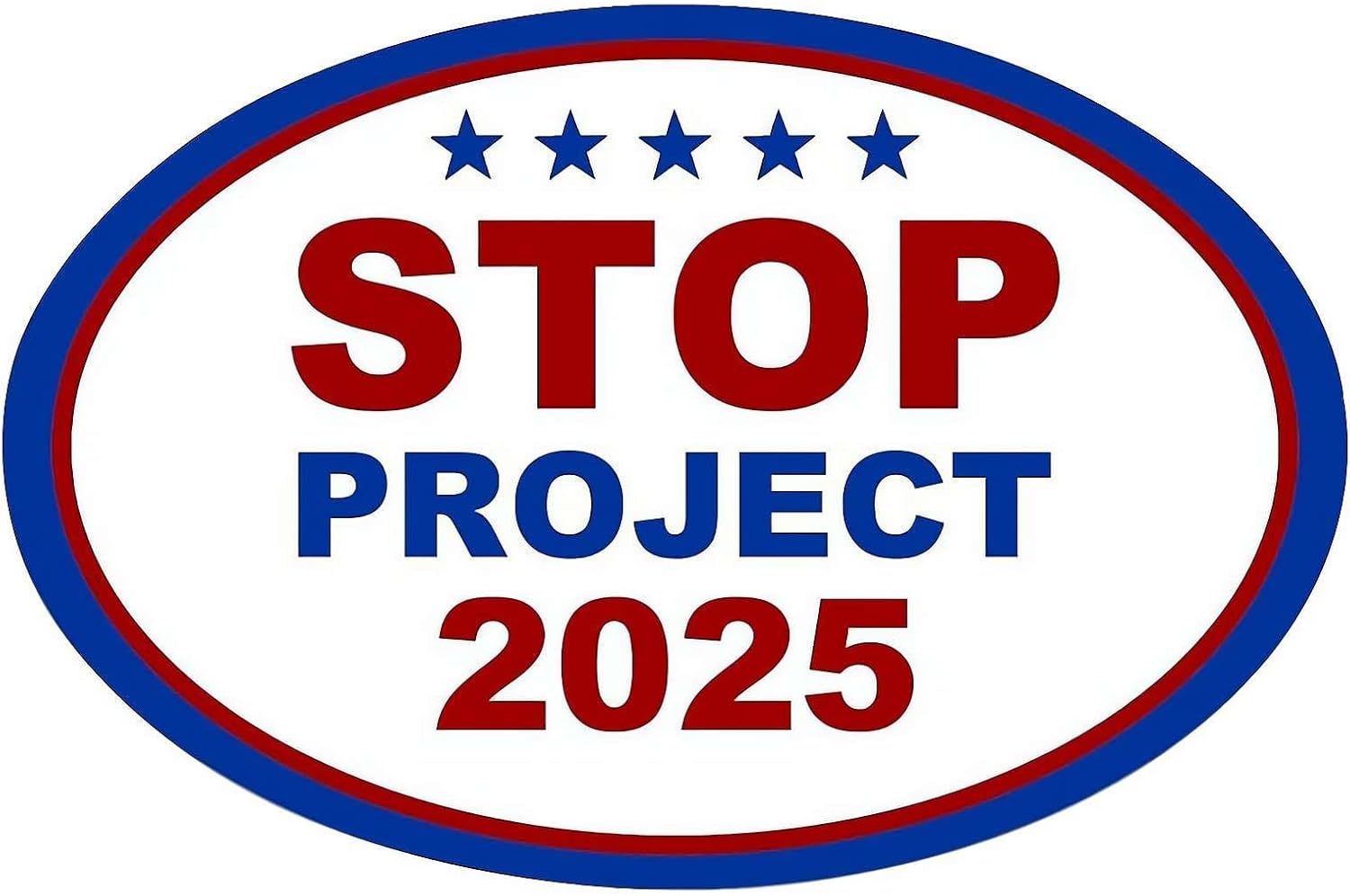 Amazon.com - Stop Project 2025 Stickers, Stop Project 2025 Auto Bumper Stickers Fade Proof ...