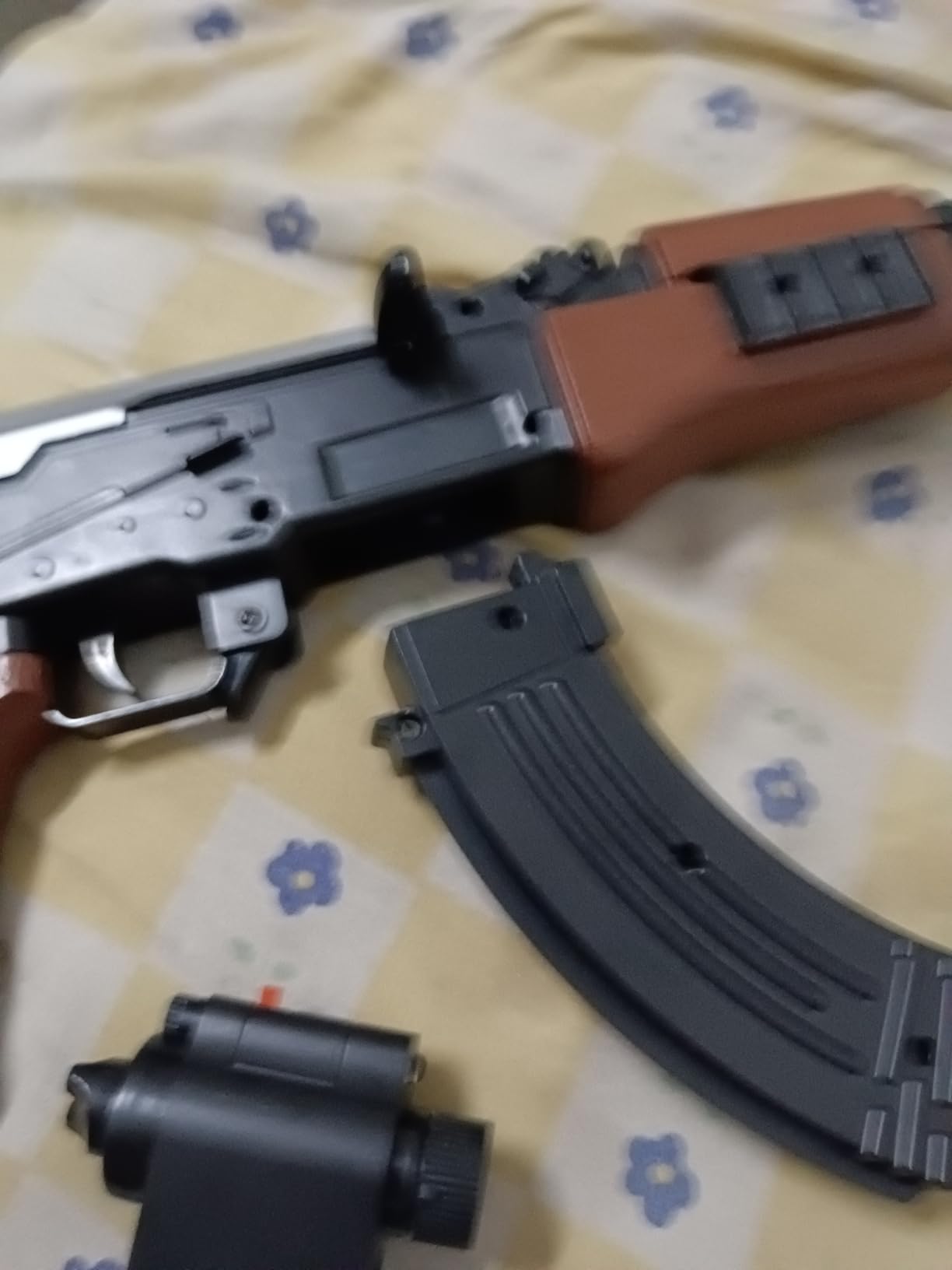 Fiddlys Ak 47 Toy Gun/Shooting Gun for Kids with Laser Light and 500 ...