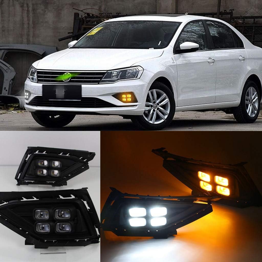 Amazon.com: Auto-Tech 1 Set DRL Cars Front LED Daytime Running Light ...
