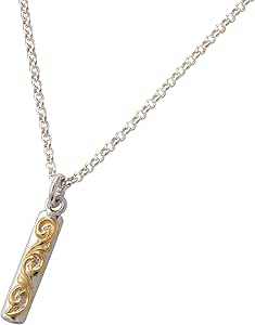 Amazon | [SAAD(サード)]アラベスク シルバー925製 K24（24金）ゴールドプレート ネックレス(50cm)/P-452-SGPL_NC7-RM-50 | ネックレス 通販