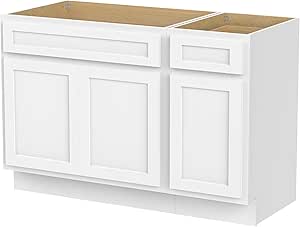 Amazon.com: Vanity Art 51 Inch Unassembled Bathroom Vanity with 3-Door ...