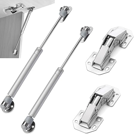 Vérin à Gaz,Charnière Porte Placard,100N Amortisseurs à Gaz et 90 ...