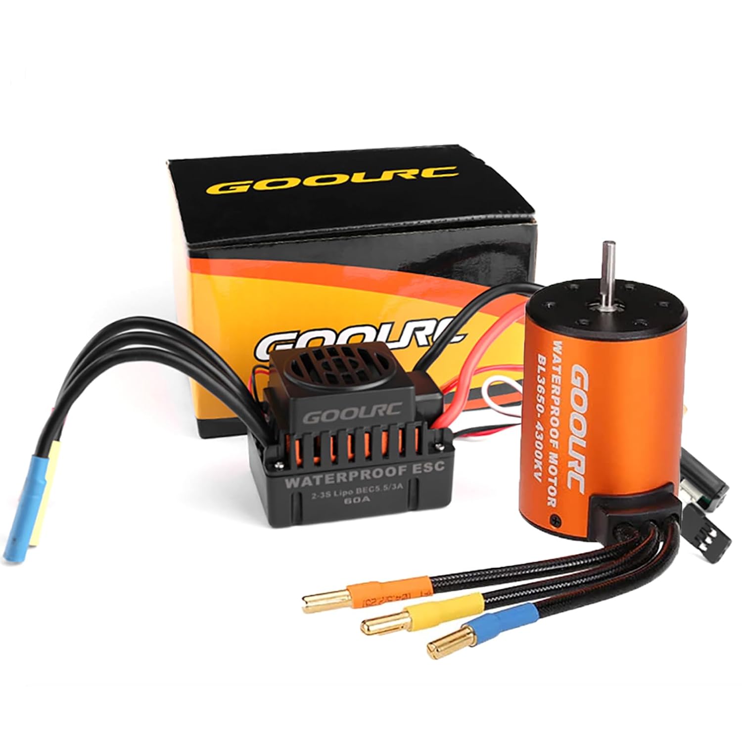 Amazon.com: GoolRC Brushless Motor and ESC, Waterproof 3650 Series ...