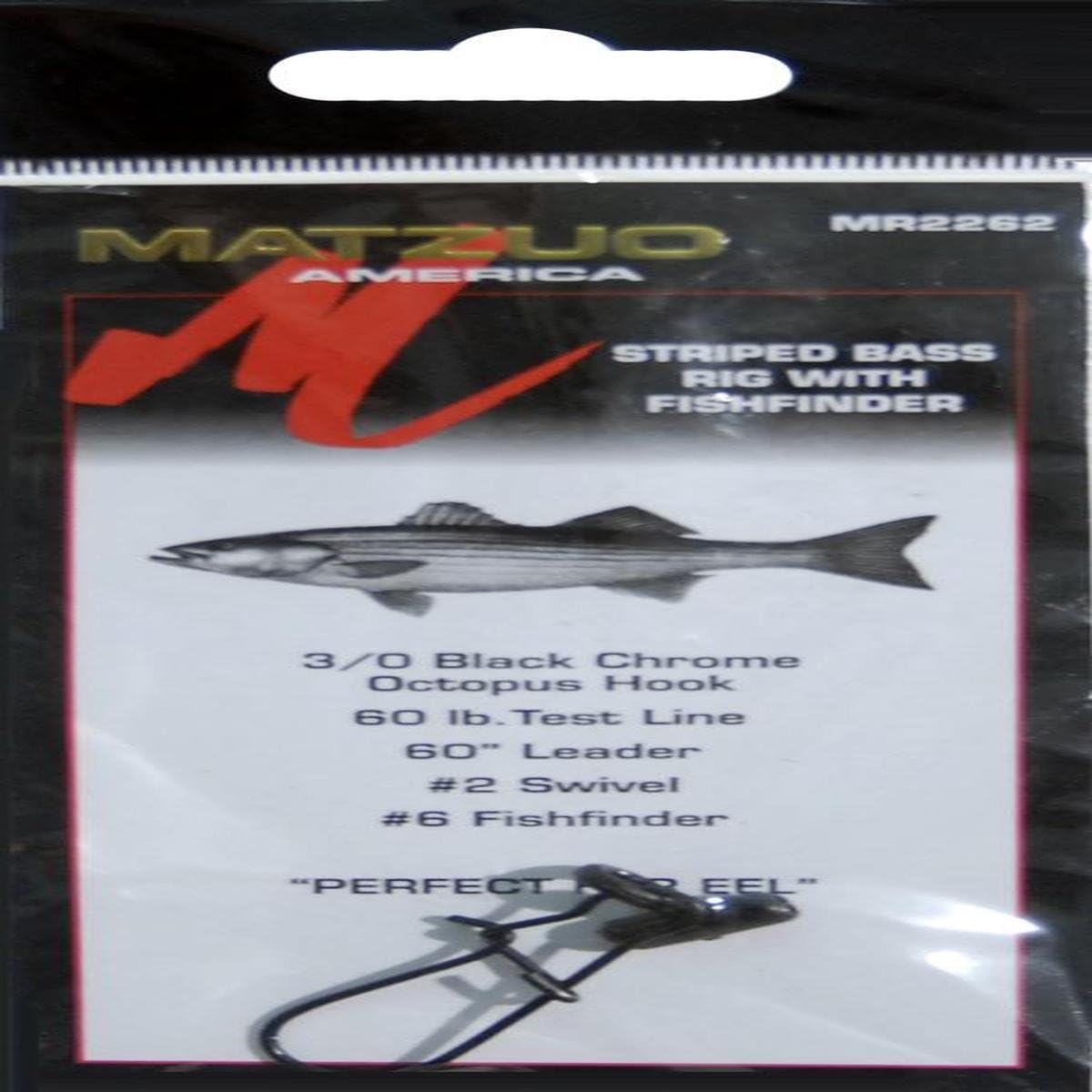 Amazon.com : Matzuo Striped Bass Rig (Black Chrome, 3/0) : Fishing Bait ...