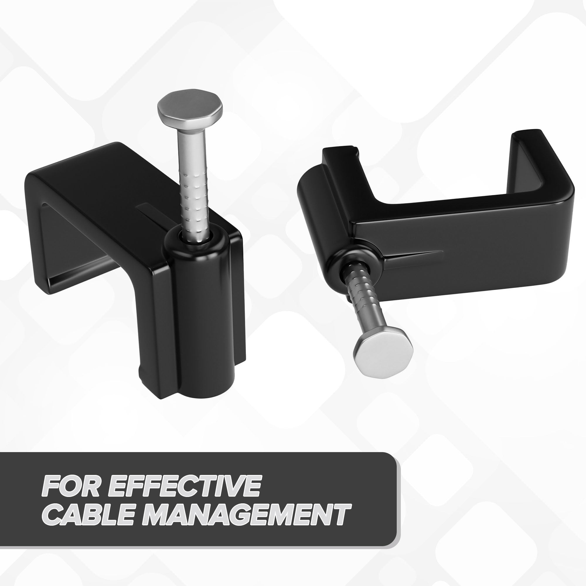 Snapklik.com : Dual Cable Clips, 50 PCS, Indoor/Outdoor Cord Management ...