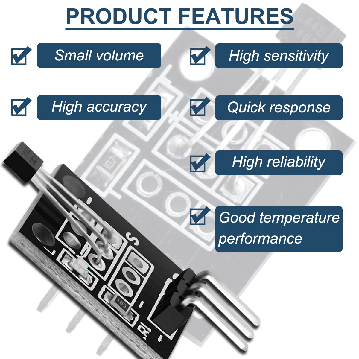 Snapklik.com : DAOKAI 10 Pcs KY-003 Hall Effect Magnetic Sensor Module ...