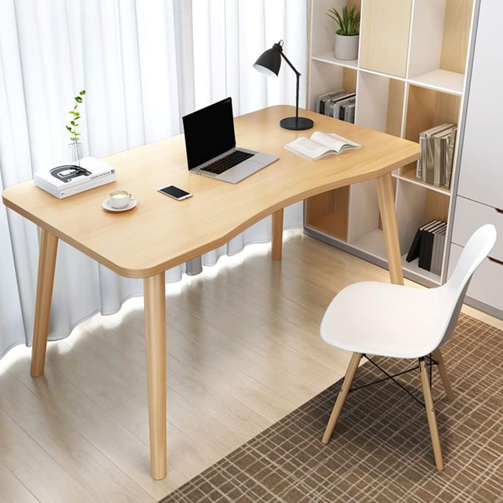 Amazon.com: KWOKING Parsons Base Type Office Desk Contemporary Wooden ...