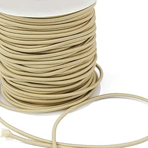 Amazon.com: 3 Yards of REILLY 3mm Round Elastic Cord, Tan