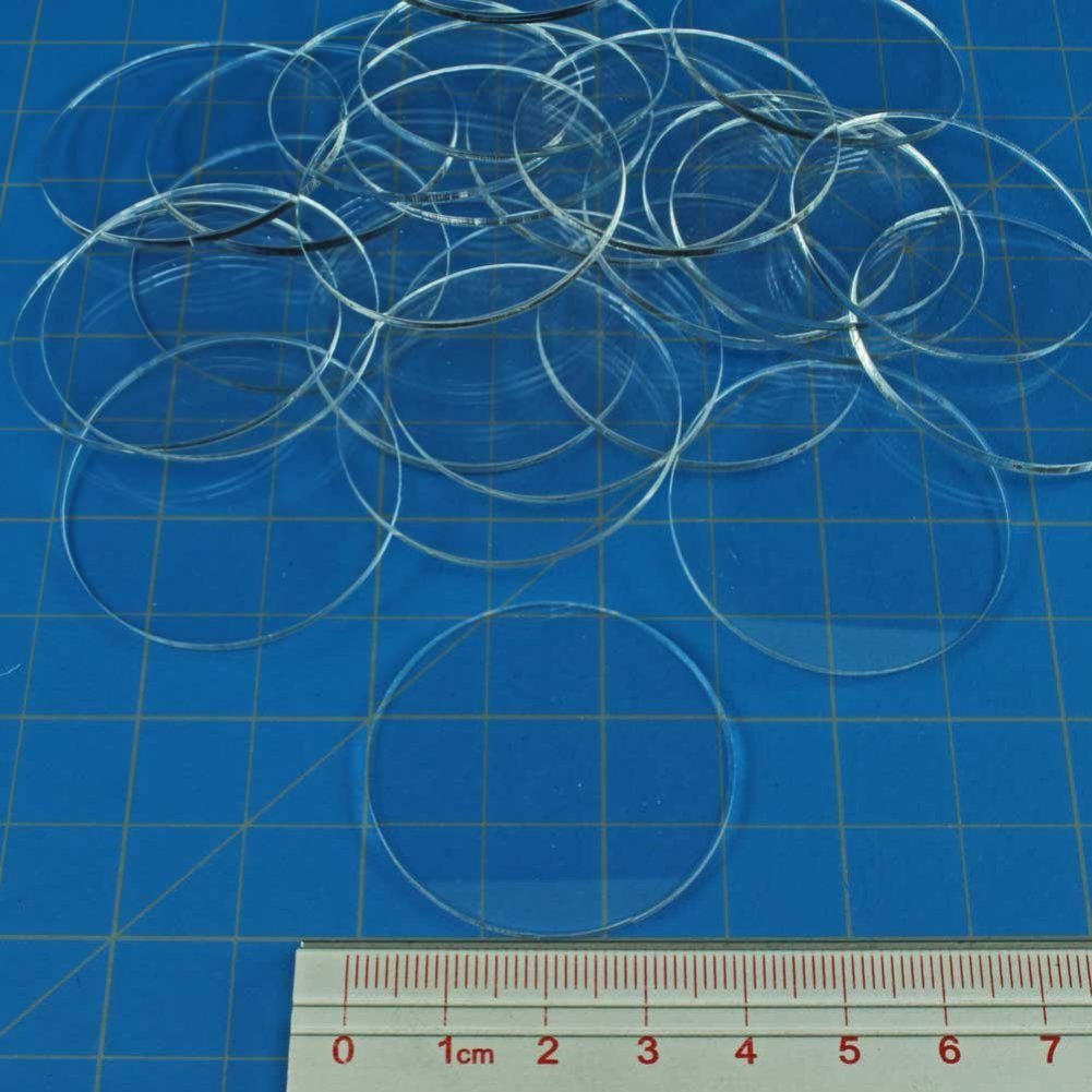 Snapklik.com : LITKO Clear Circular Miniature Bases 1.5mm Thick Round ...