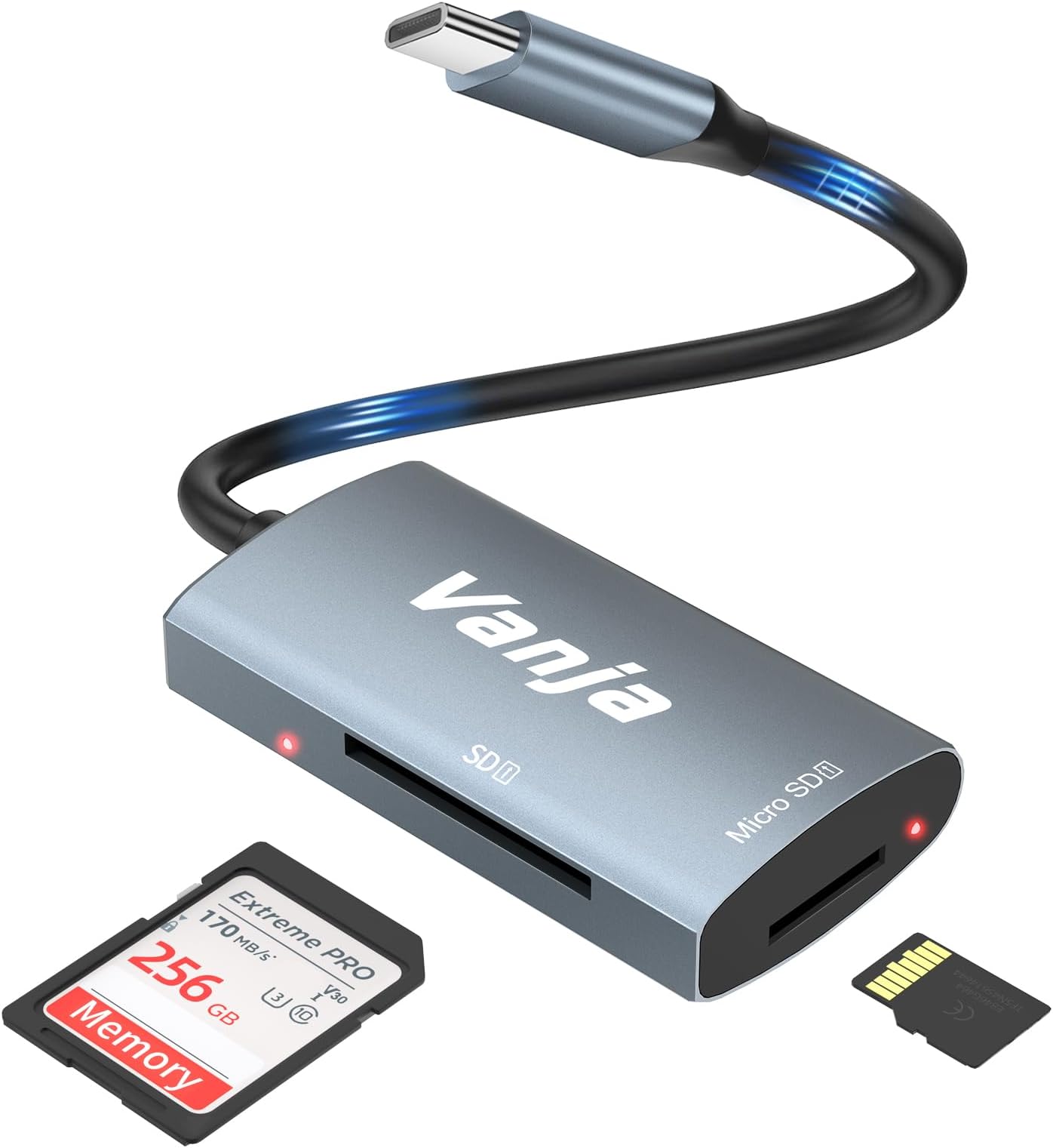 Amazon.com: USB SD Card Reader, USB 3.0 Micro SD Card Adapter, SD Card ...