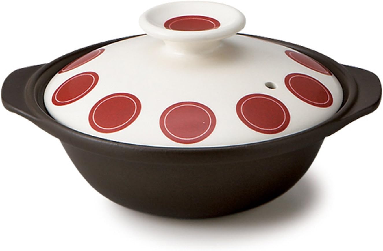 Amazon.com: Thermatec T-689455 Stack Earthenware Pot, Red Dot No. 6.5